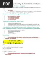 Traffic Stream Parameters and Formulas | PDF | Traffic | Speed