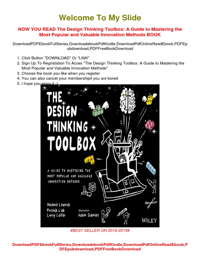The Design Thinking Toolbox A Guide To Mastering The Most 201130085959 ...