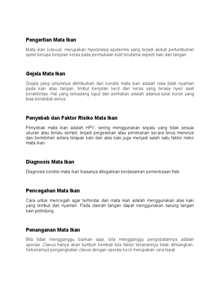 Pengertian dan Penanganan Mata Ikan | PDF | Sains & Matematika