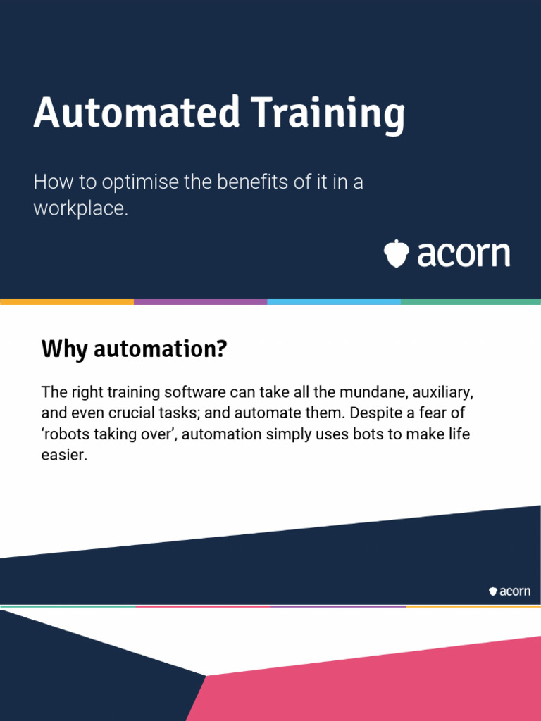 Automated Training: Workplace Benefits | PDF | Automation | Employee ...