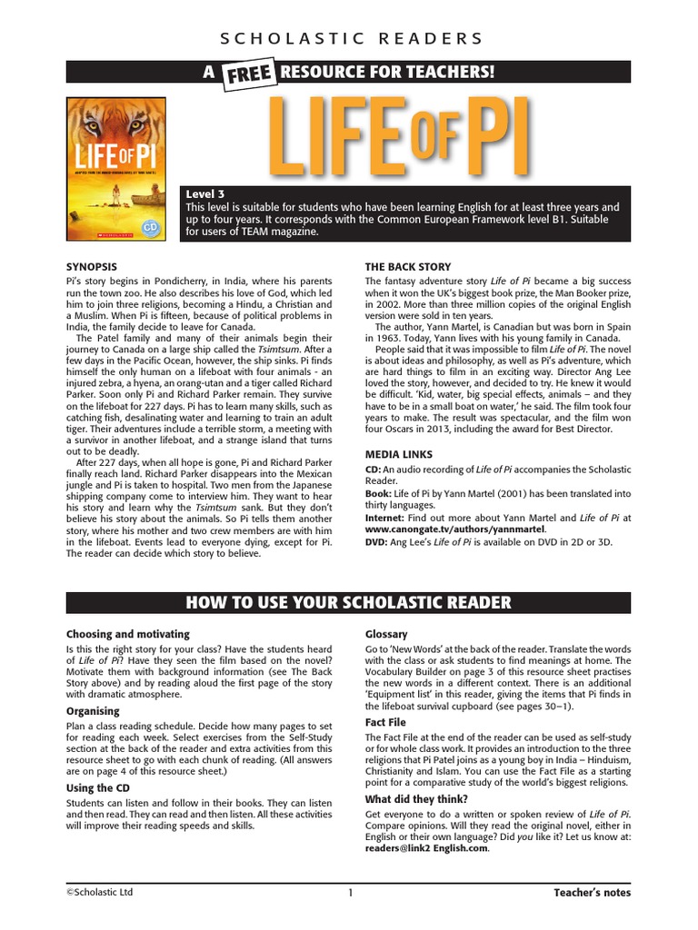 Life of Pi Resources | PDF