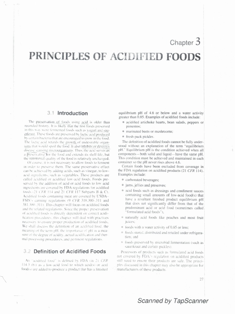 Canned Foods (Principles of Thermal Process Control, Acidification and ...