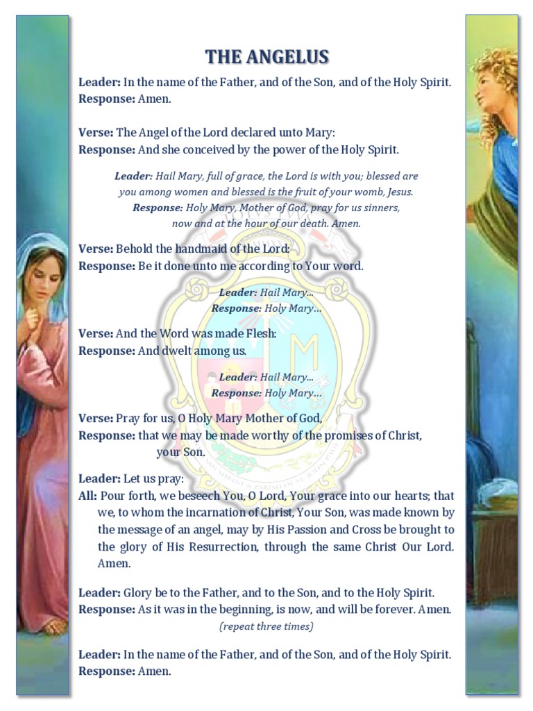 The Angelus Ang Orasyon | PDF | Christian Behaviour And Experience ...