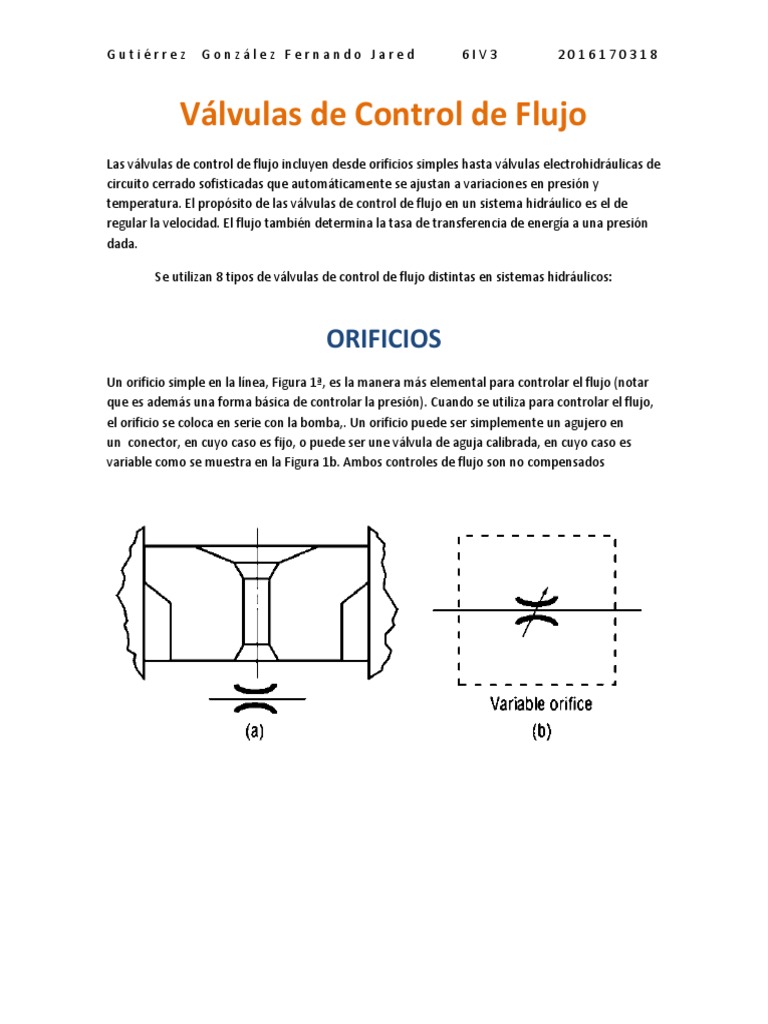 Válvulas de Control de Flujo | PDF | Ingeniería mecánica | Ingeniería ...