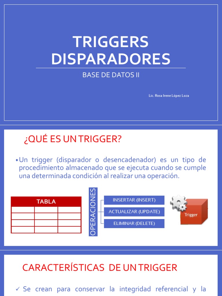TRIGGERS | PDF | SQL | Informática