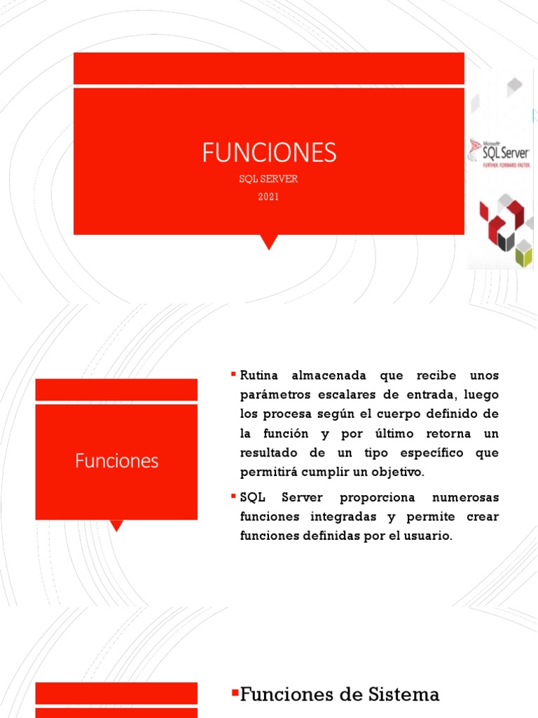 FUNCIONES | PDF | SQL | Bases de datos
