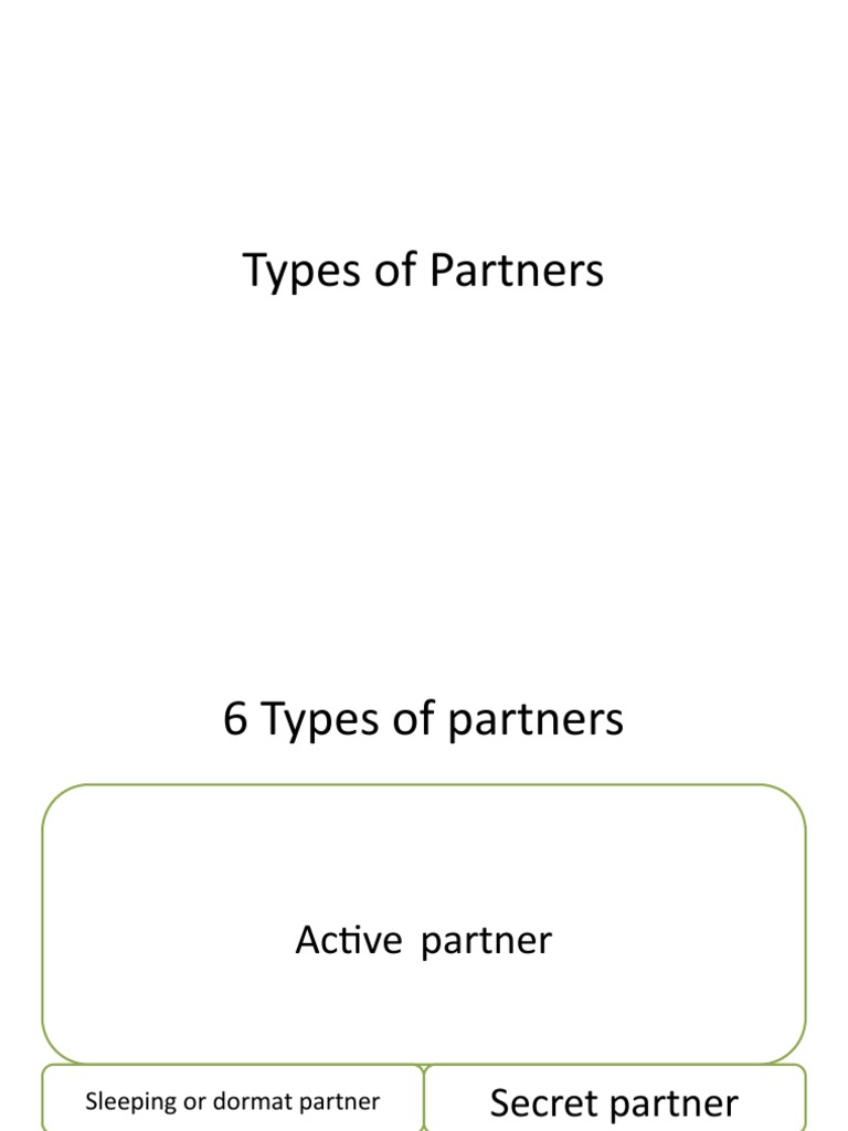 Types of Business Partners Explained | PDF | Business | Finance & Money ...