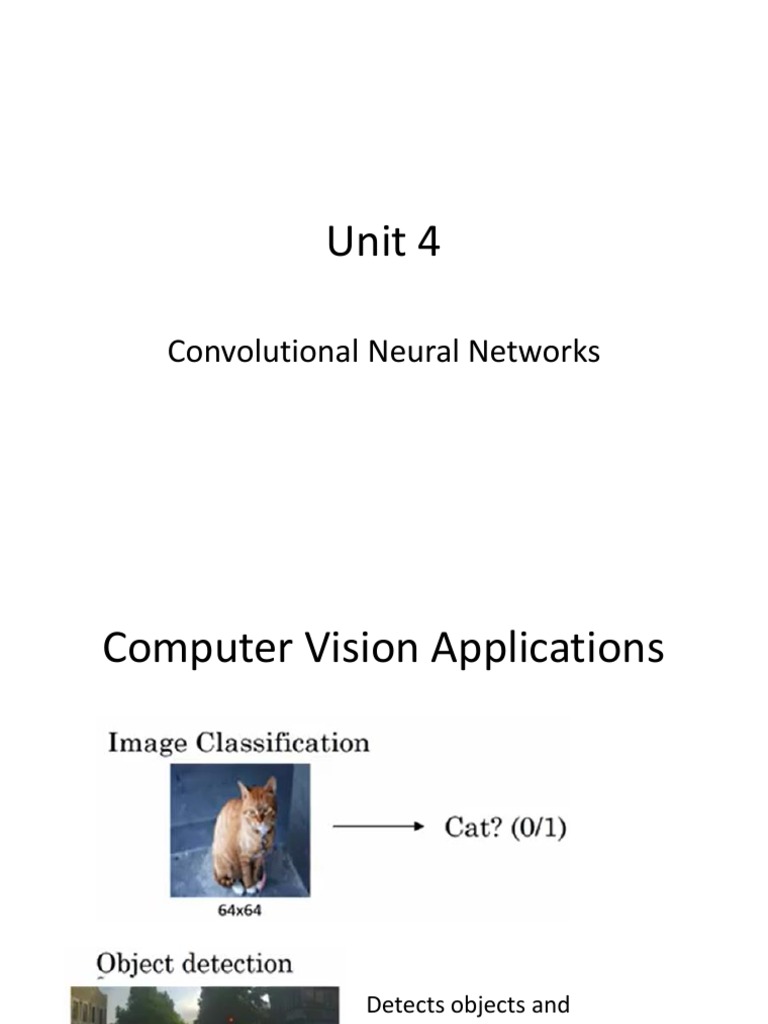 Unit4 CNN | PDF | Statistics | Cognition