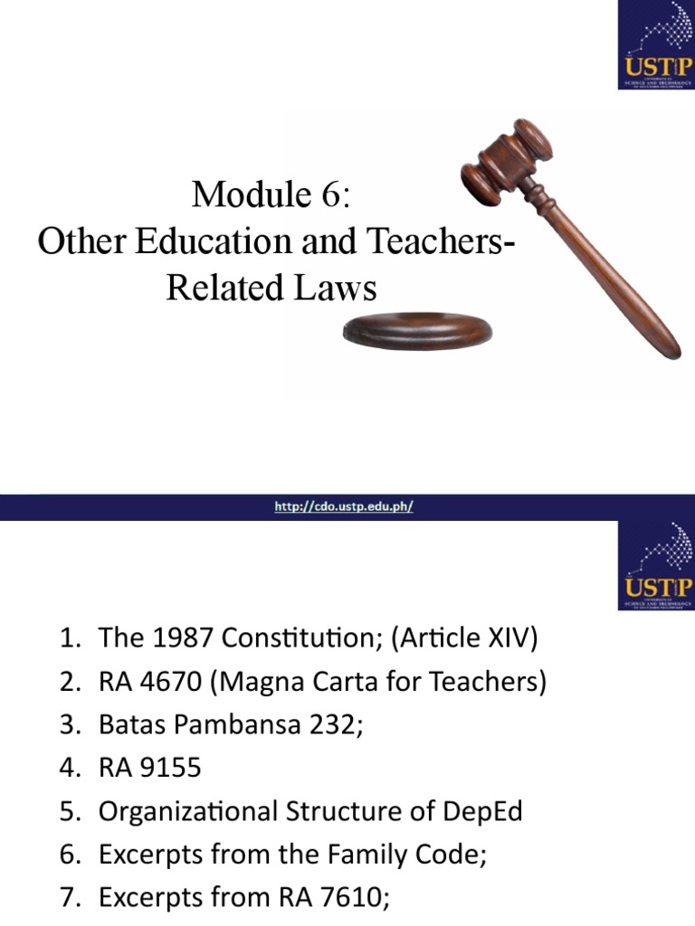 Overview of Teacher-Related Laws | PDF | Teachers | Schools