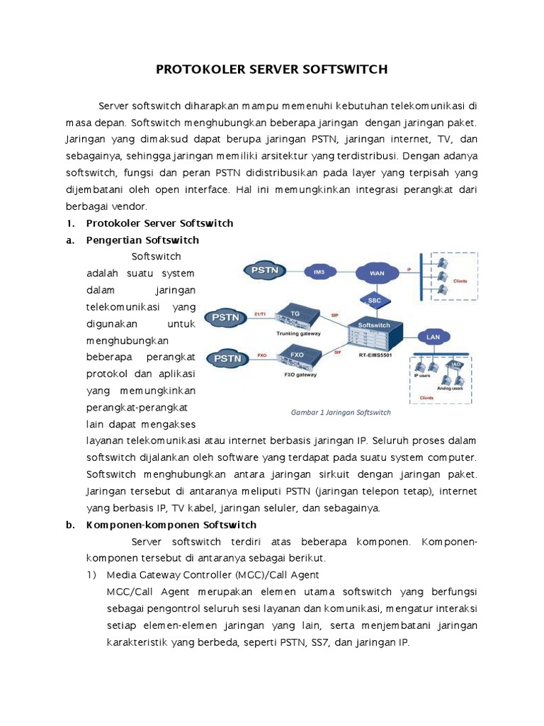Protokoler Server Softswitch | PDF