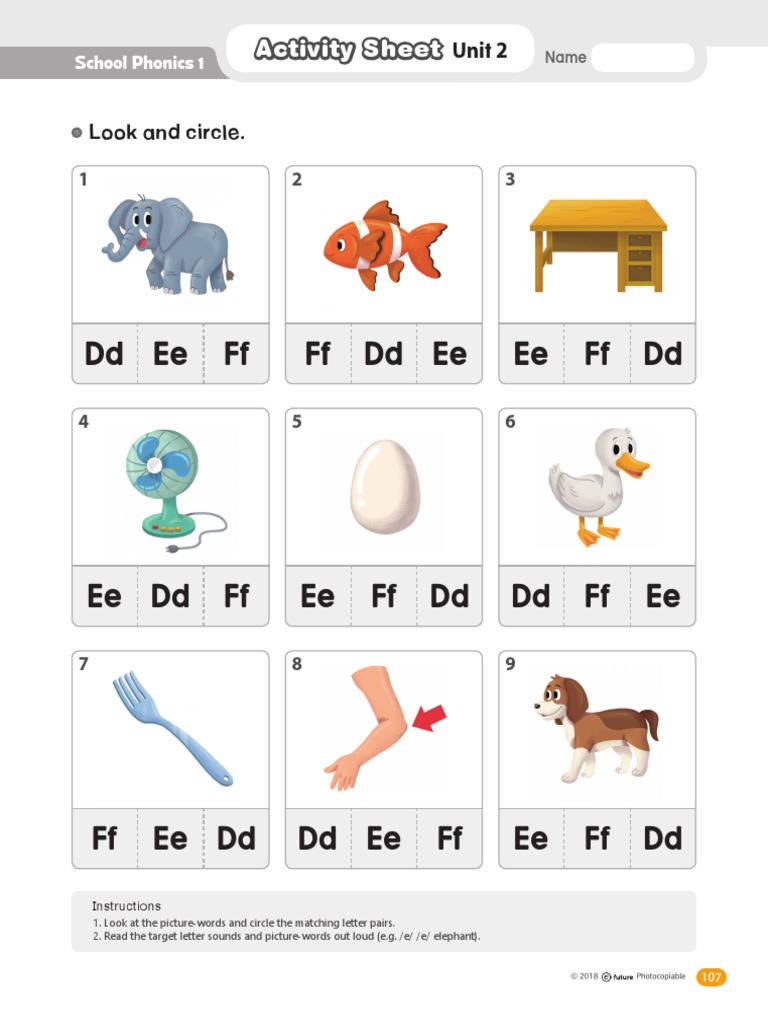 DD Ee FF Ffddee Ee FF DD: Activity Sheet | PDF