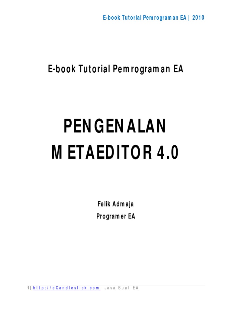 Pengenalan MetaEditor | PDF