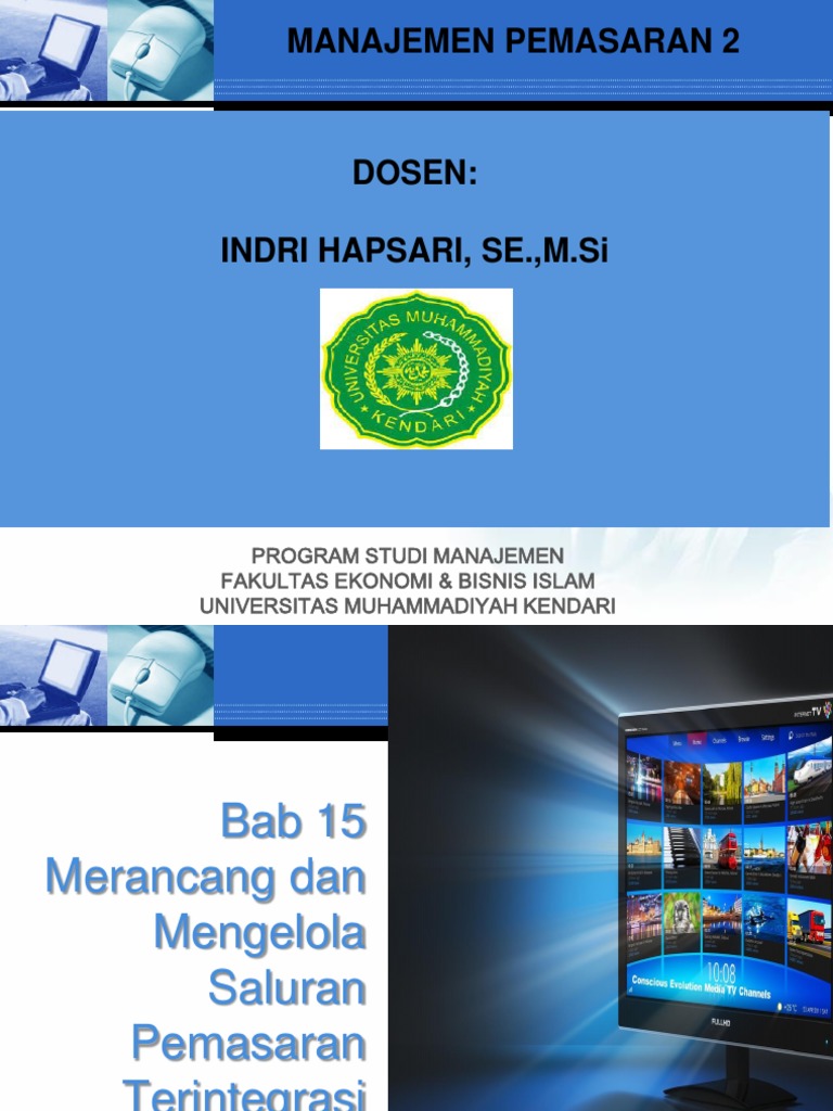 04 Bab15 Merancang Dan Mengelola-Saluranpemasaran-Terintegrasi | PDF