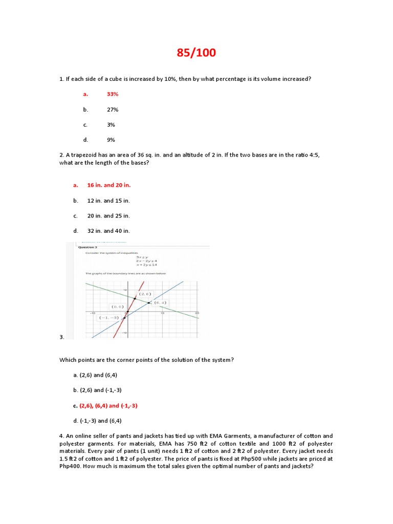 Mod 2 Exam | PDF | Triangle | Geometry