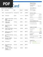 Walmart Money Card 2021 Bank Statement | PDF | Financial Transaction ...