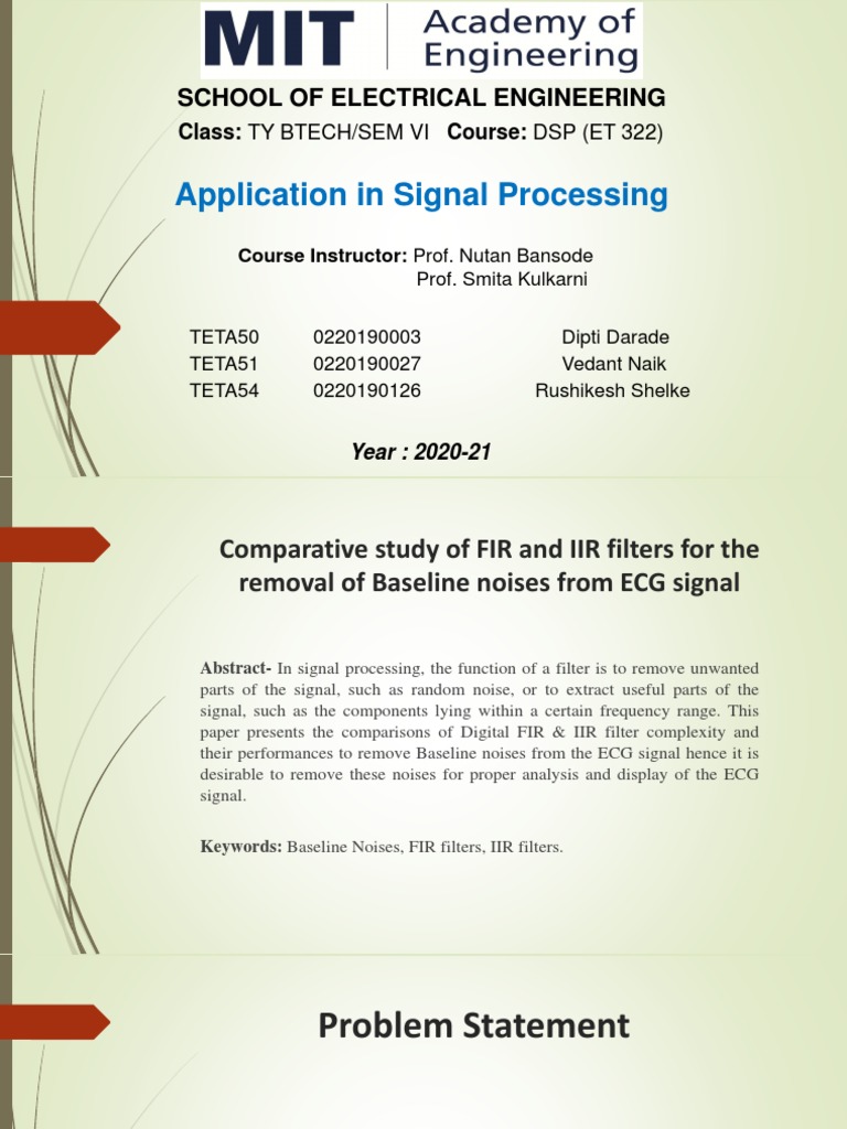 DSP PPT | PDF | Spectral Density | Electronics