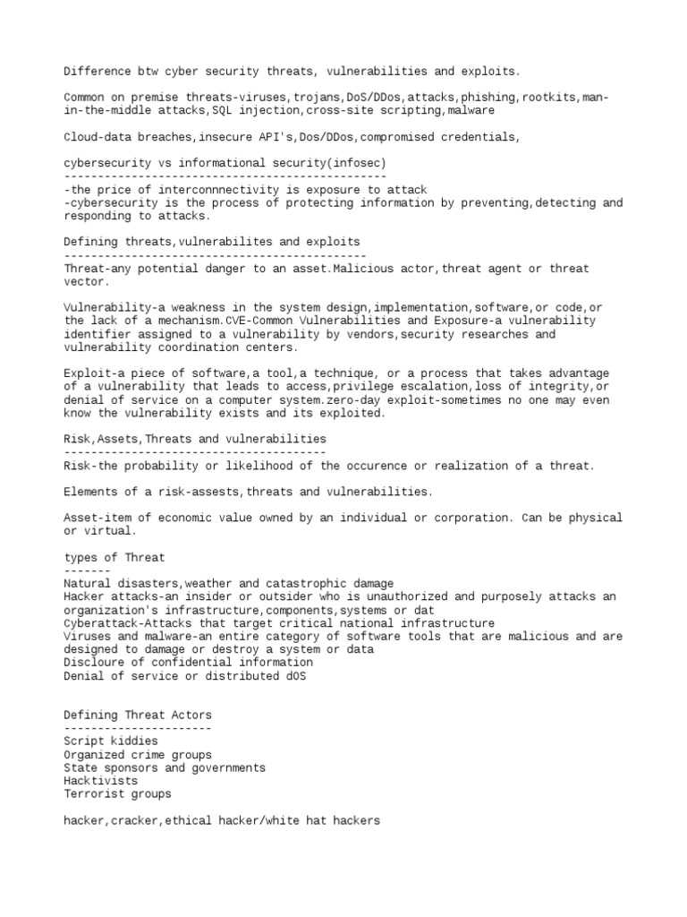 Scor | PDF | Threat (Computer) | Vulnerability (Computing)