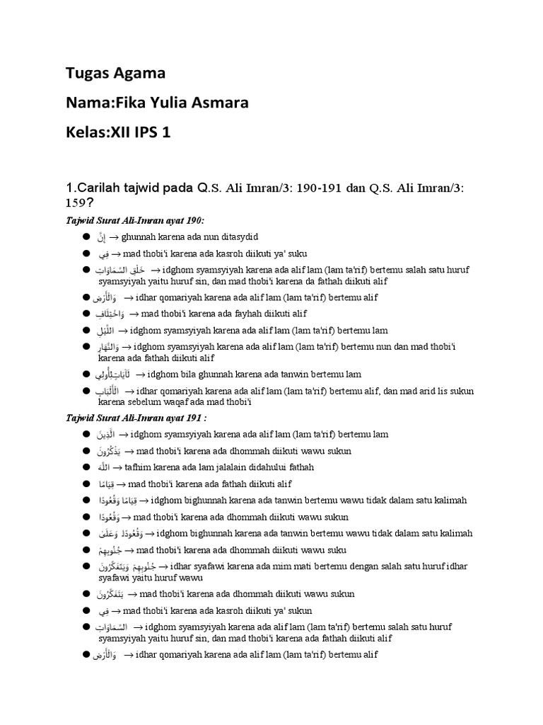 Tugas Agama Fika Yulia Asmara | PDF