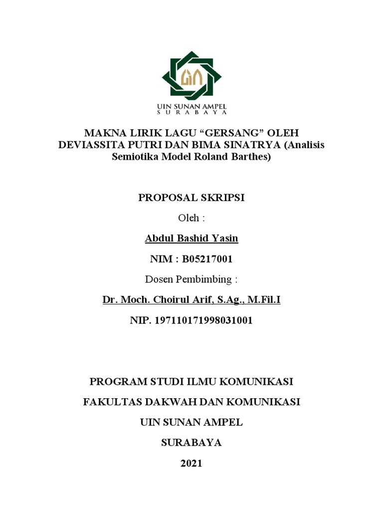 (Revisi) Proposal Abdul Bashid Yasin | PDF