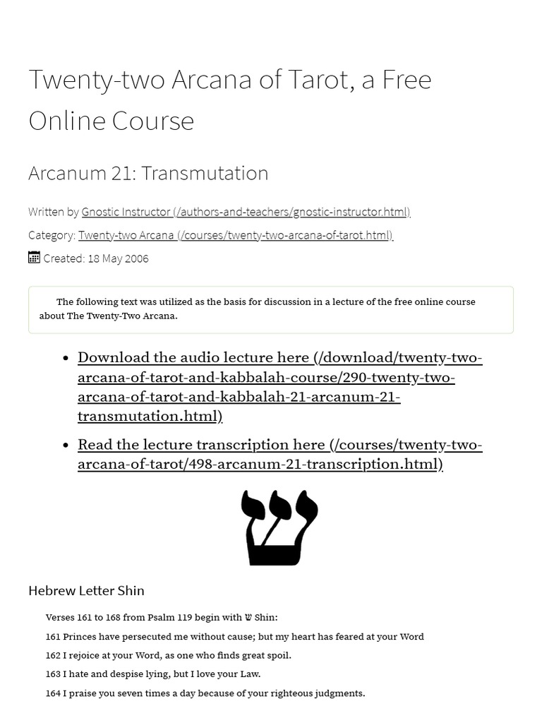 Arcanum 21 - Transmutation | PDF | Elijah | Senses