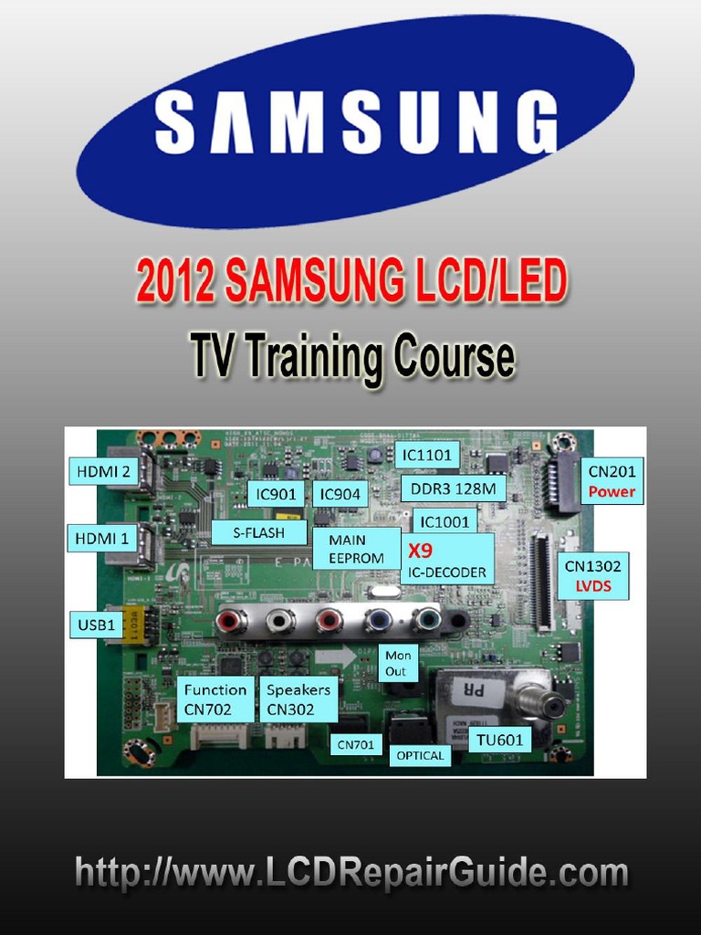 Samsung 2012 LCD-LED TV Training Course | PDF | Power Supply | Liquid ...