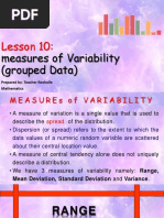 Measures of Central Tendency For Grouped Data | PDF | Mode (Statistics) | Mean
