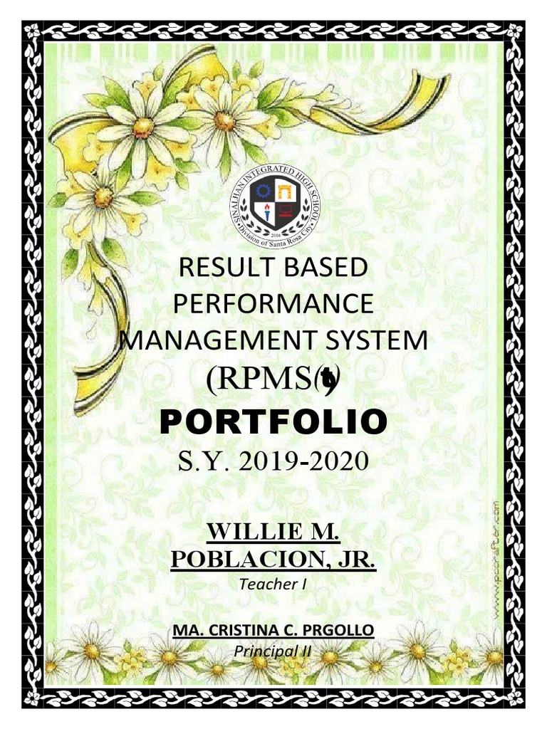 RPMS Portfolio 2019-2020 Overview | PDF