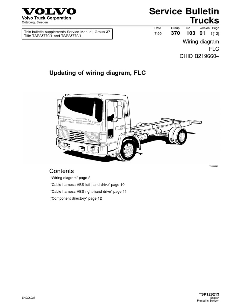 Volvo FLC Wiring Diagram Update | PDF