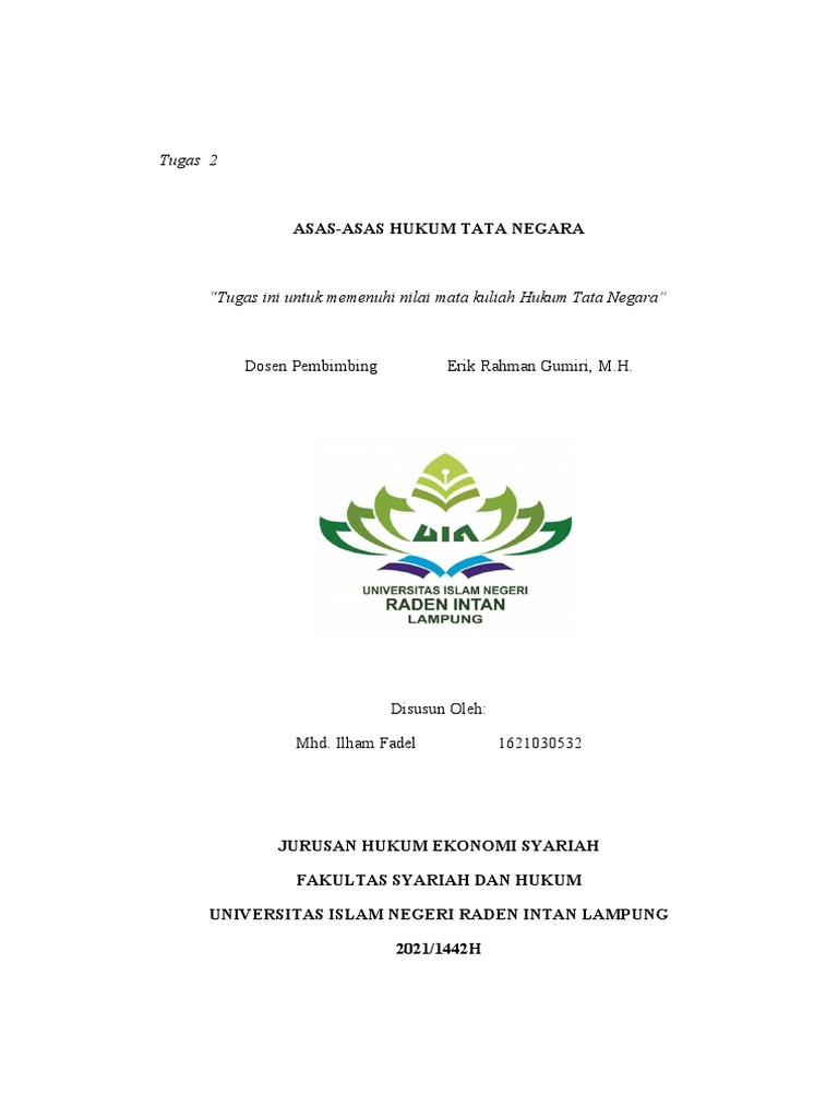 Makalah Asas HTN | PDF