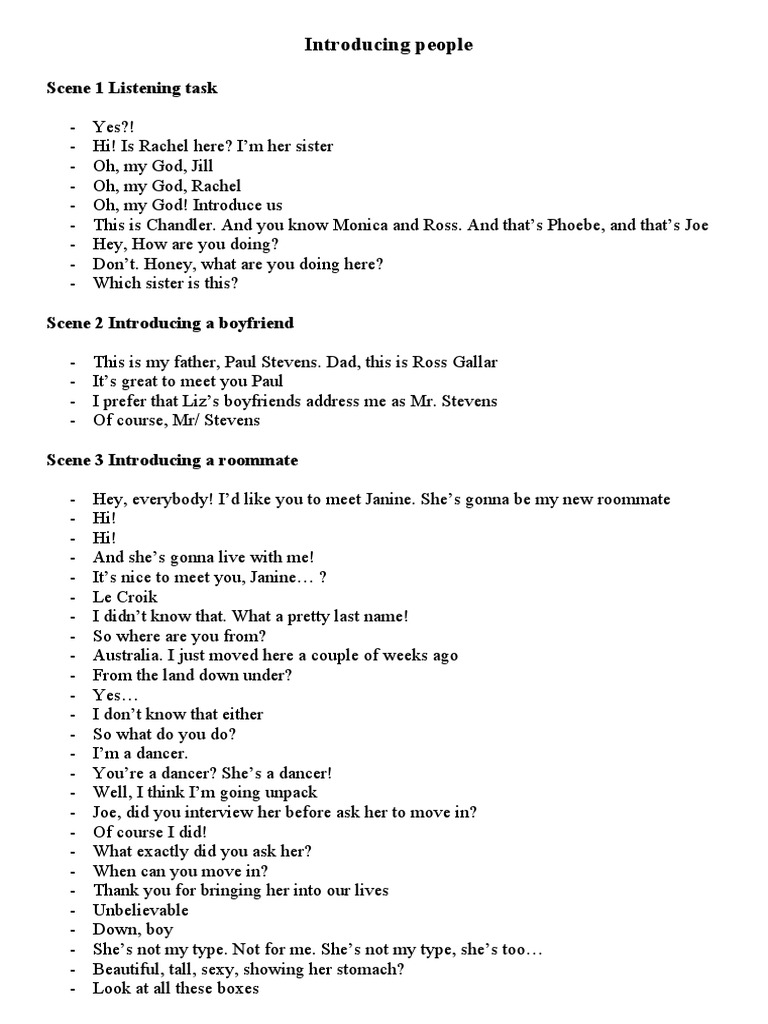 How to Introduce People Effectively | PDF