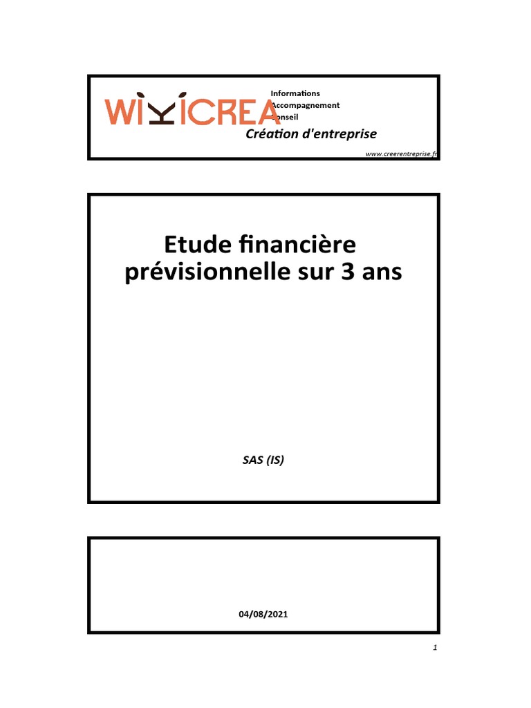 Modele Excel Plan Financier Previsionnel Entreprise | PDF | Revenu brut | Fonds de roulement