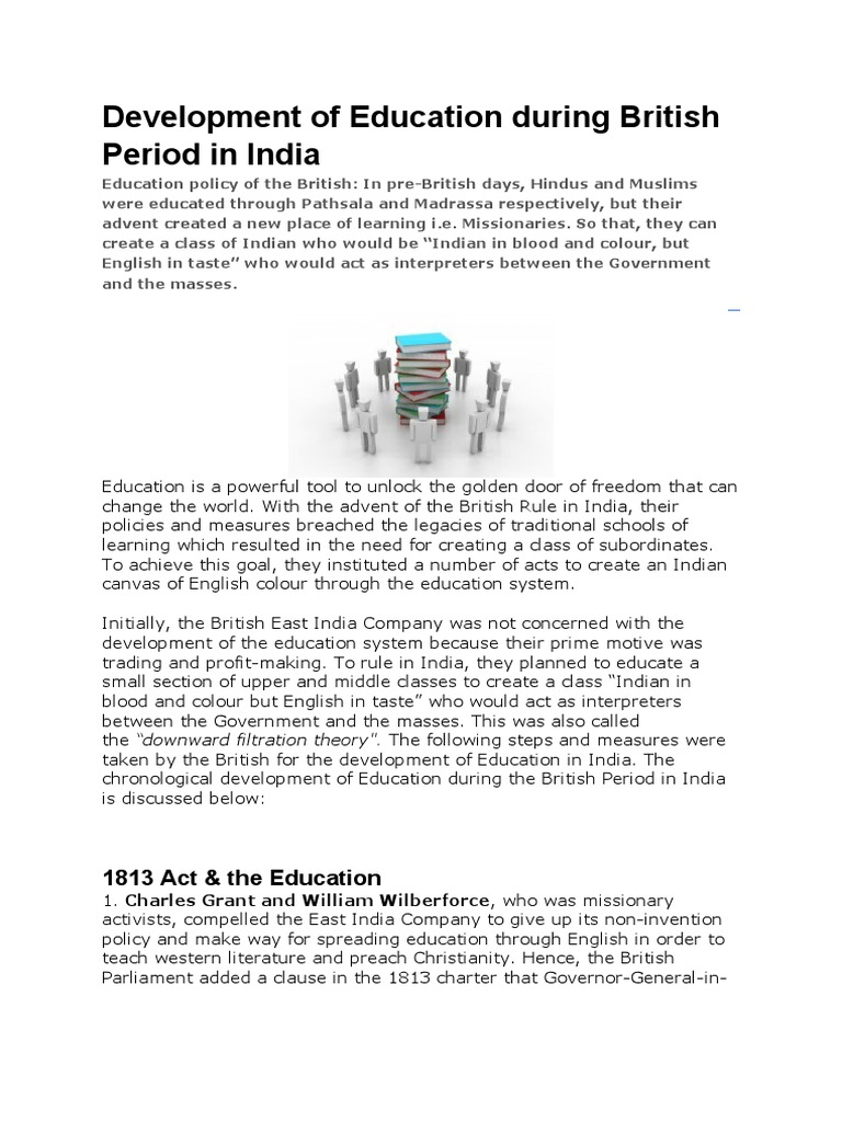 3-Development of Education During British Period in India | PDF ...