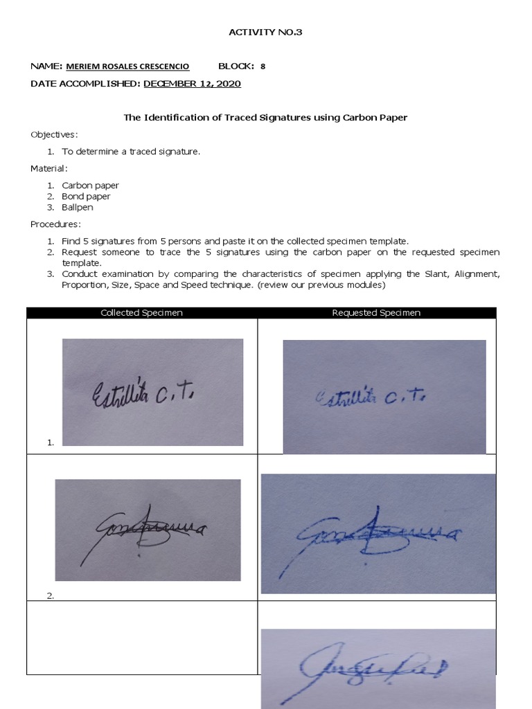 Signature Forensic | PDF