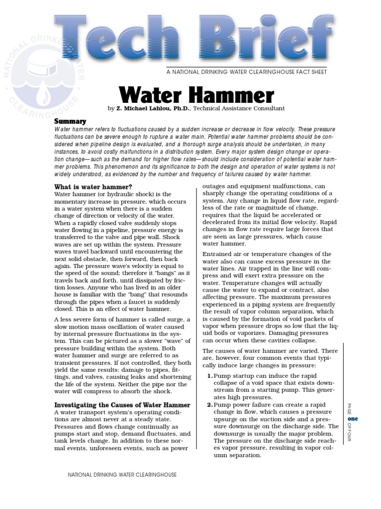 Water Hammer | PDF
