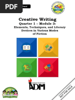 Creative Writing: Quarter 1 - Module 1 | PDF | Verb | Learning