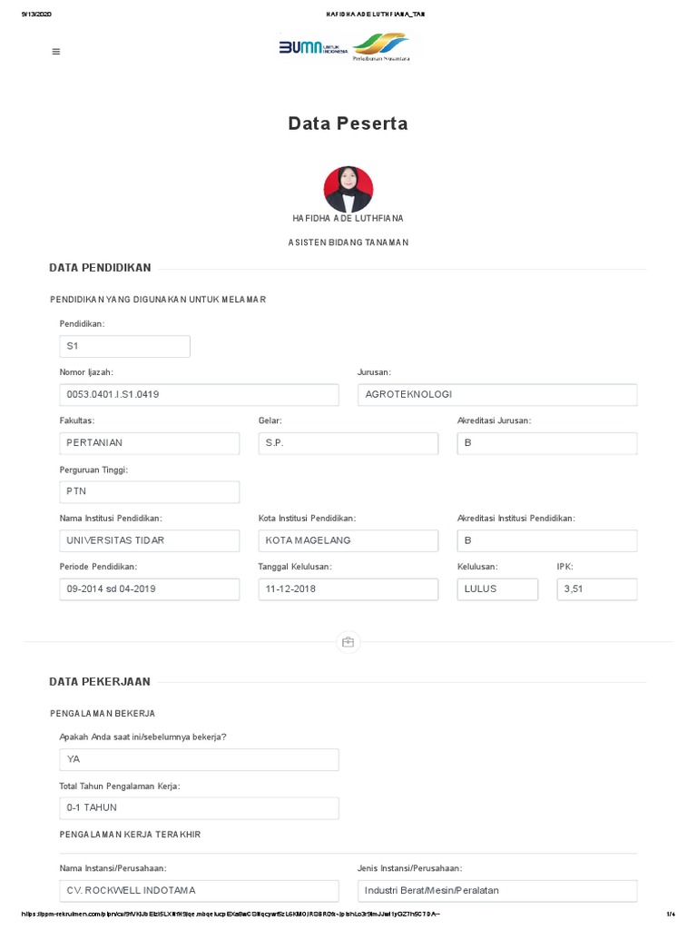 Hafidha Ade Luthfiana - Tan | PDF