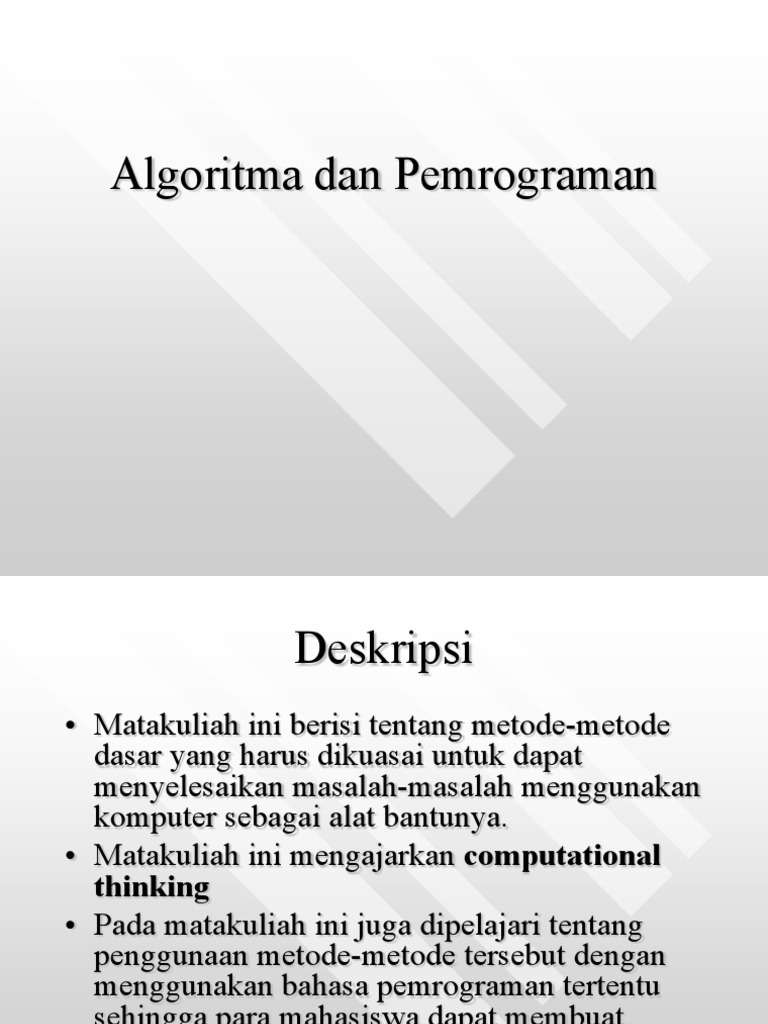Algoritma & Pemrograman C | PDF | Komputer