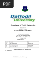 Fabric Test Report | PDF | Textiles | Textile And Clothing