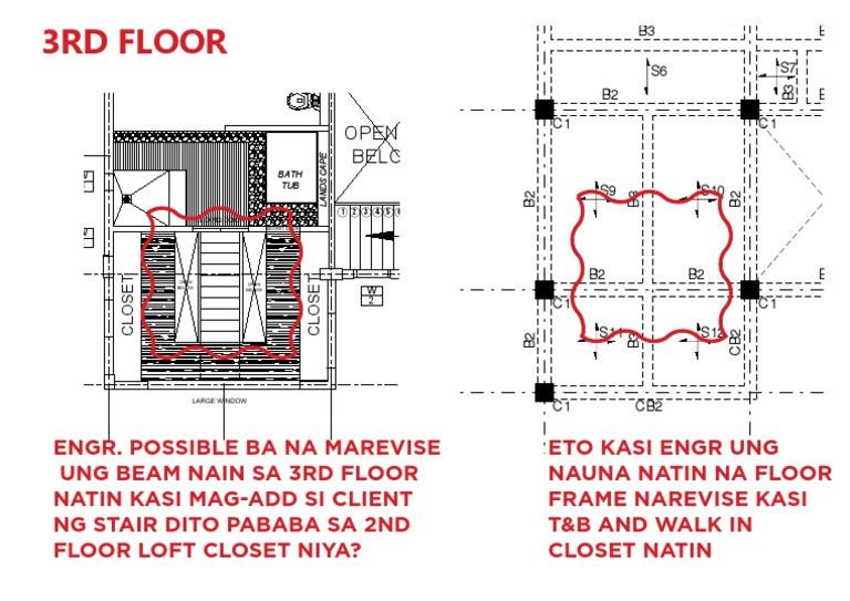 Revised Beam 3RD Floor Framing | PDF