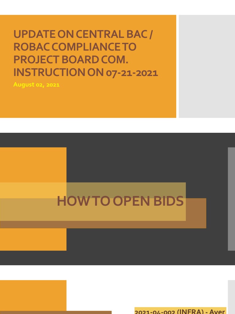 BAC Procurement - DisqualificationProcess.Present.08.02.2021 | PDF ...