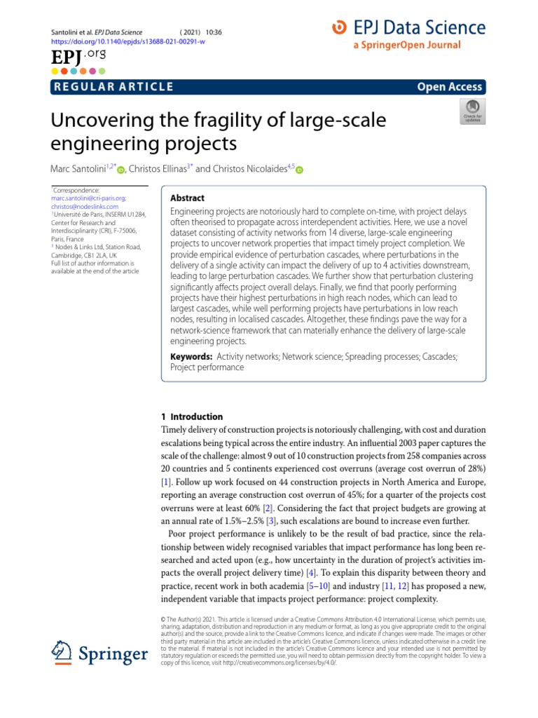 Uncovering The Fragility of Large-Scale Engineering Projects | PDF ...