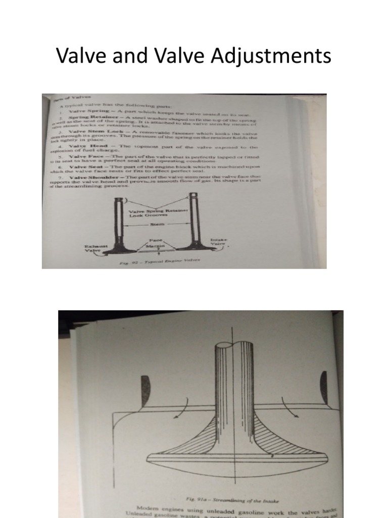 Valve Tappet Clearance Adjustment Guide | PDF | Vehicle Technology ...