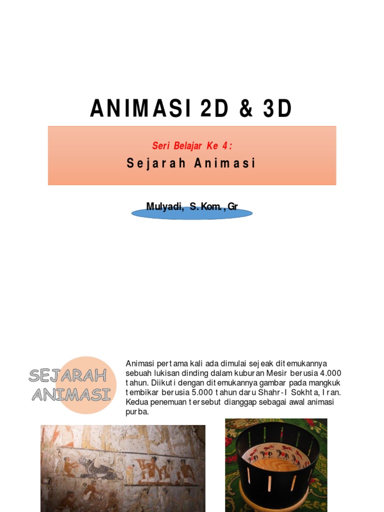 Sejarah Animasi: Dari Purba ke CGI | PDF | Game & Aktivitas | Seni