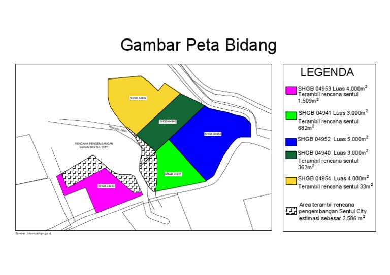 Peta Bidang Sentul | PDF