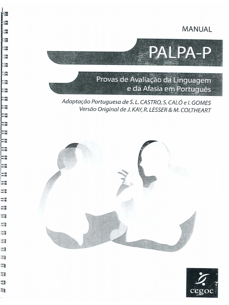 Palpa P - MANUAL - Provas de Avaliacao Da Linguagem e Da Afasia em ...