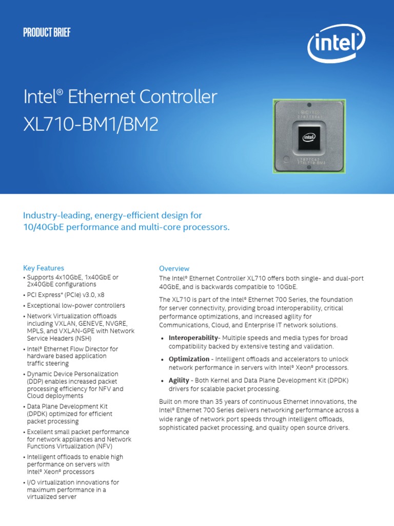 Intel® Ethernet Controller XL710-BM1/BM2: Product Brief | Download Free ...