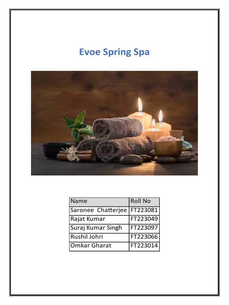 03 EVOESpring 13 | PDF | Brand | Spa