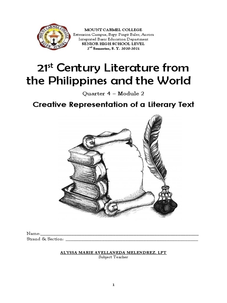 Quarter 4 Module 2 in 21st Century Literature From The Philippines The ...