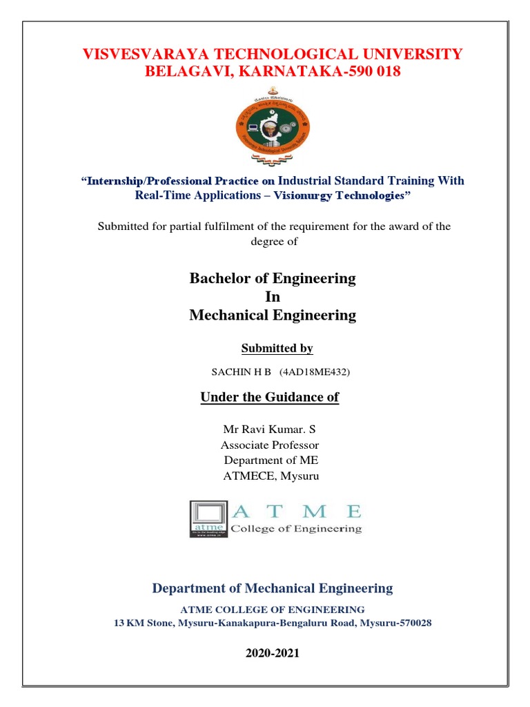 Visvesvaraya Technological University Belagavi, Karnataka-590 018 | PDF ...