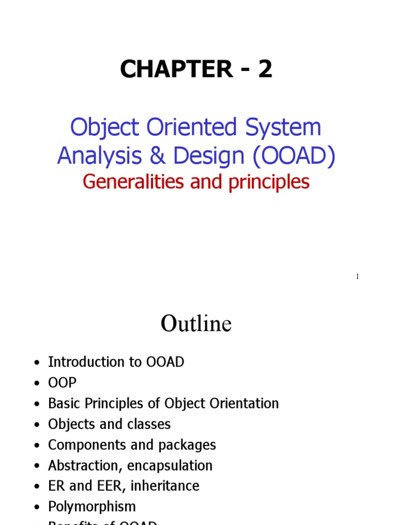 Chapter - 2: Object Oriented System Analysis & Design (OOAD) | Download Free PDF | Object ...